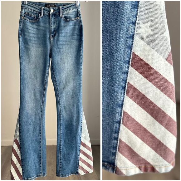 Judy Blue | Jeans | Judy Blue American Woman Stars And Stripes Flares ...